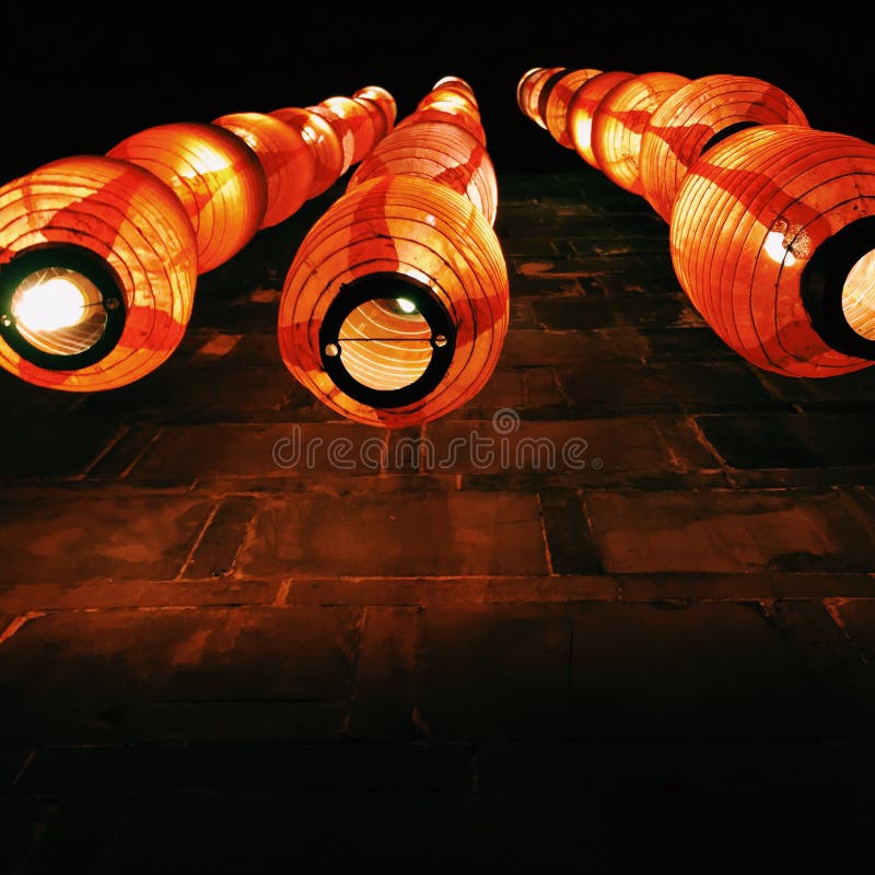 Red lanterns stock photo. Image of strings, stone, three - 54436100
