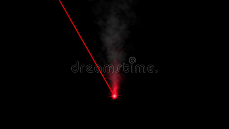 Red Laser Beam on Dark Background. Stock Video - Video of black, bright ...