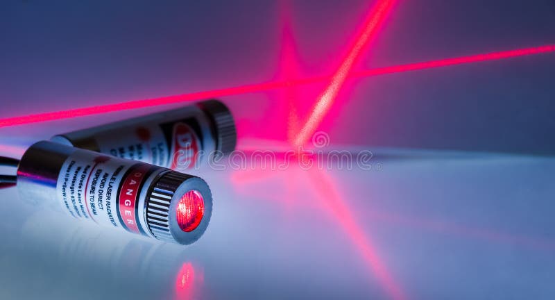 Beam of Red Laser Light stock image. Image of pointing - 21561343