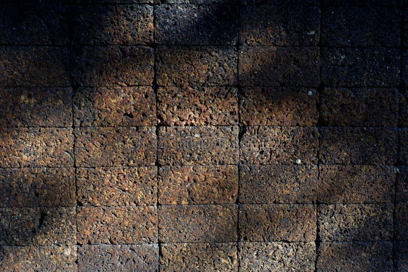 Red Laterite Brick Stone with Shadow. Stock Image - Image of dirty ...