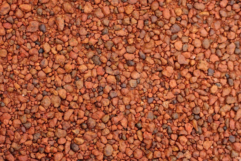 Red Laterite Gravel for Background Stock Photo - Image of orange, earth ...