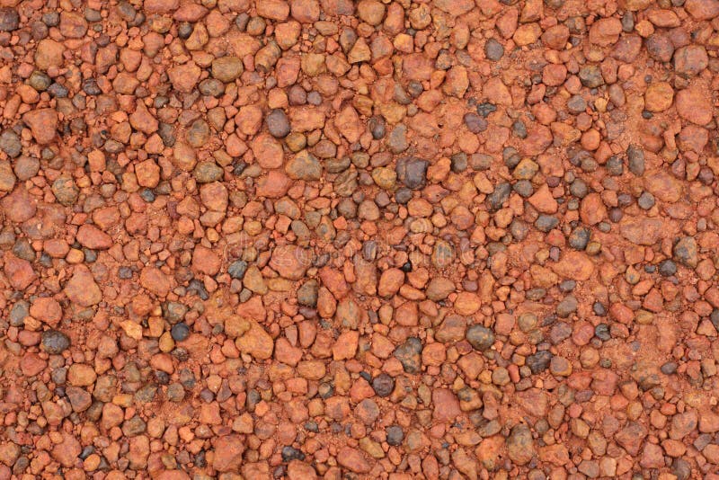 Red Laterite Gravel Texture for Background Stock Photo - Image of ...