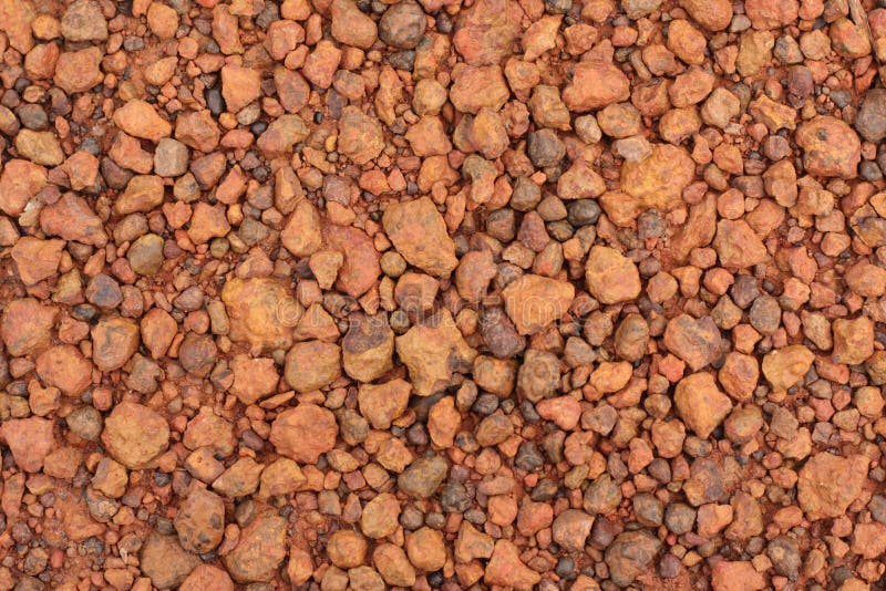 Red Laterite Gravel Texture for Background Stock Photo - Image of ...