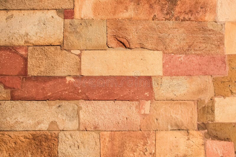 Red Laterite Stone Surface Texture Background. Stock Photo - Image of ...