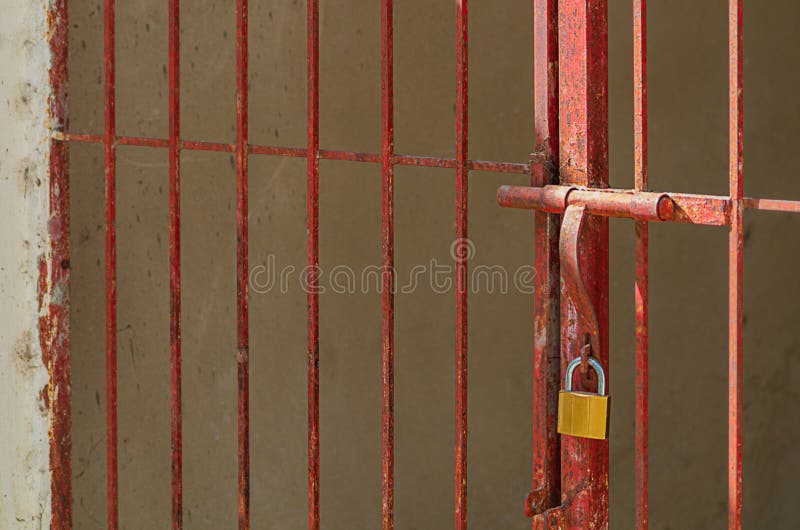 Red Lattice Metal Gates Welded from a Pipe-rolling Profile Pipe of ...