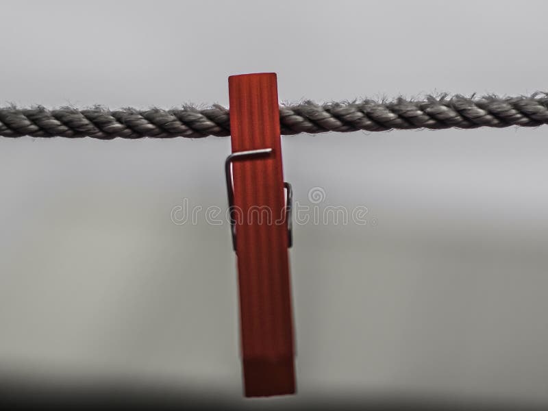 A Red Laundry Hanging on a Rope Stock Photo - Image of clothesline ...