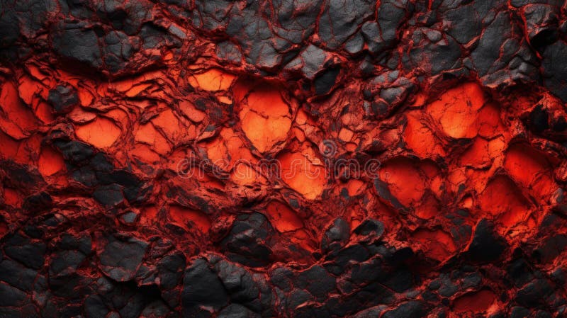 Red Lava Texture Background. Generative AI Stock Photo - Image of heat ...