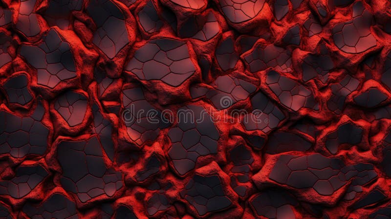 Red Lava Texture Background. Generative AI Stock Image - Image of lava ...