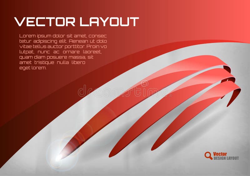 Red Layout stock vector. Illustration of header, frame - 43821857