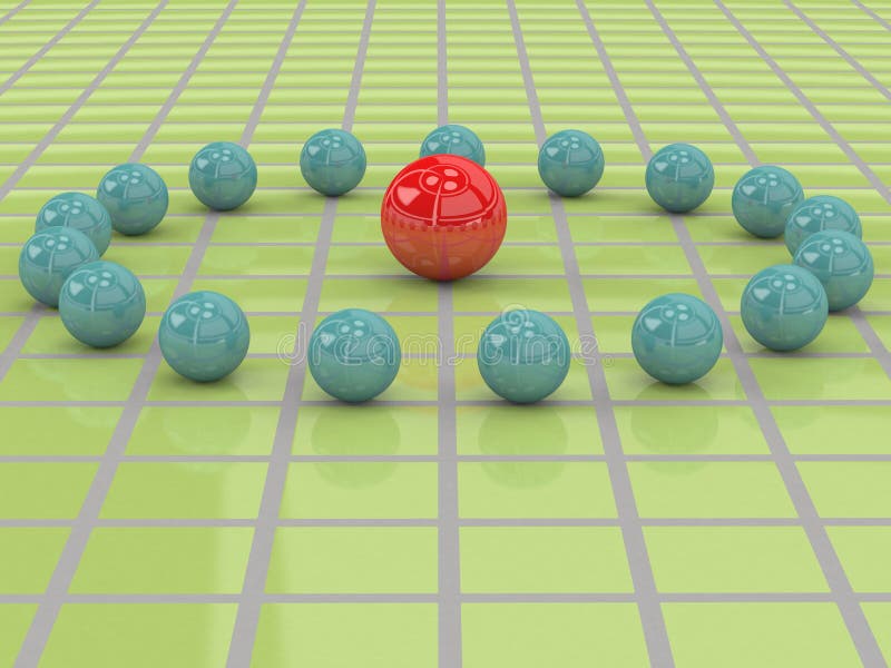 Red leader stock illustration. Illustration of individuality - 13334039