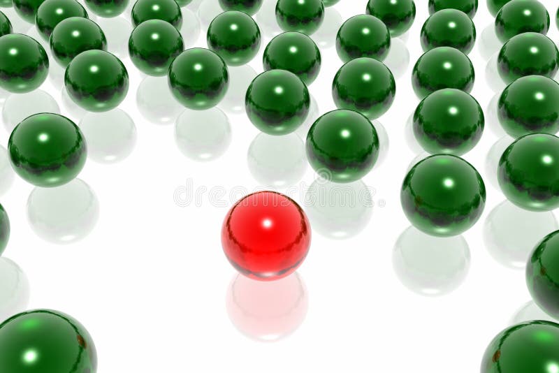 Red leadership stock illustration. Illustration of individuality - 7126207