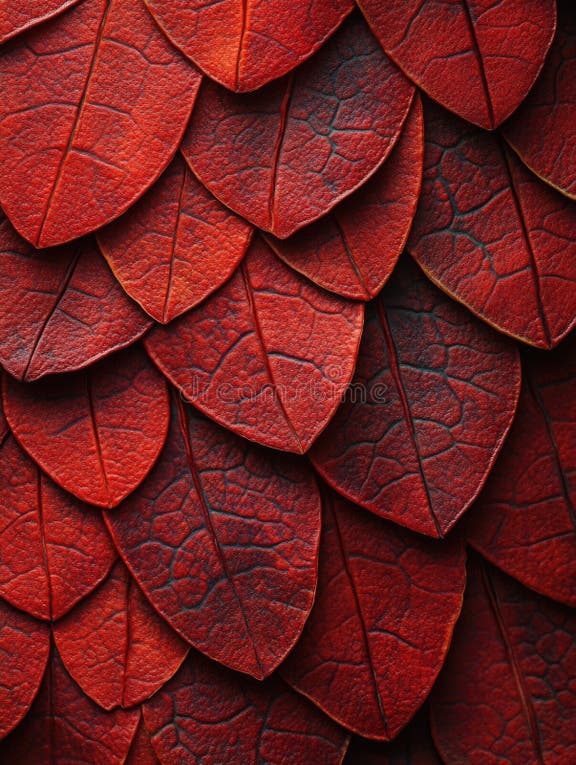 Red Leaf Pattern stock image. Image of design, foliage - 376976973