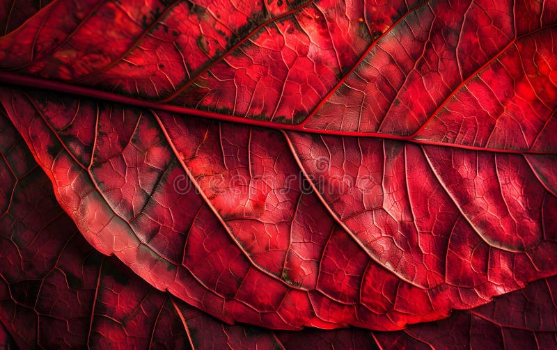 Red Leaf Vein Texture Background Stock Illustration - Illustration of ...