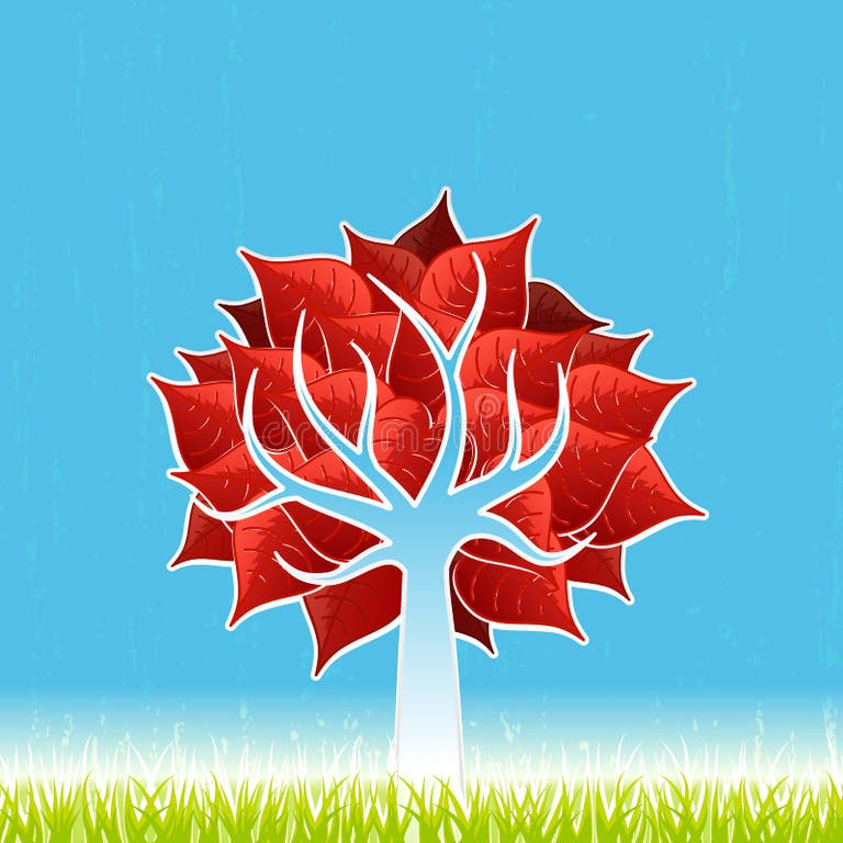 Stylized Leaf Tree Stock Illustrations – 47,685 Stylized Leaf Tree ...