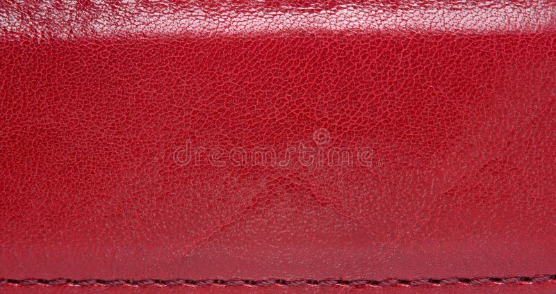 Red Leather Belt with Seam, Abstract Background Stock Photo - Image of ...