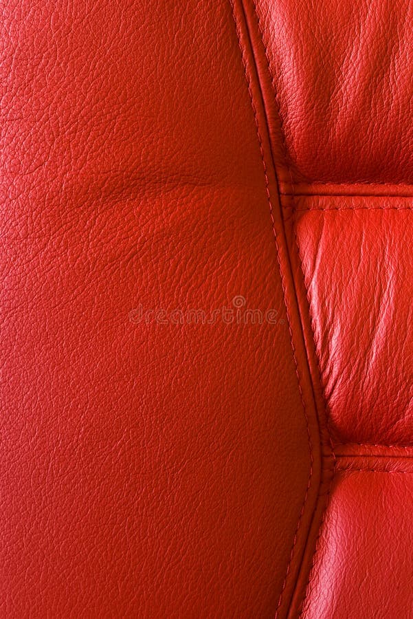 Red leather chair stock photo. Image of leather, modern - 5448868