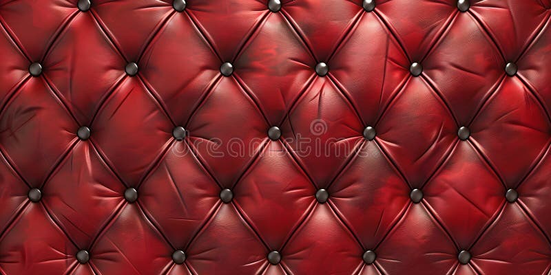 Red Leather Chesterfield Upholstery Texture Stock Illustration ...