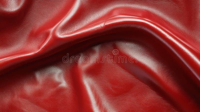 Red Leather Fabric Texture with Wrinkles and Soft Lighting Stock ...