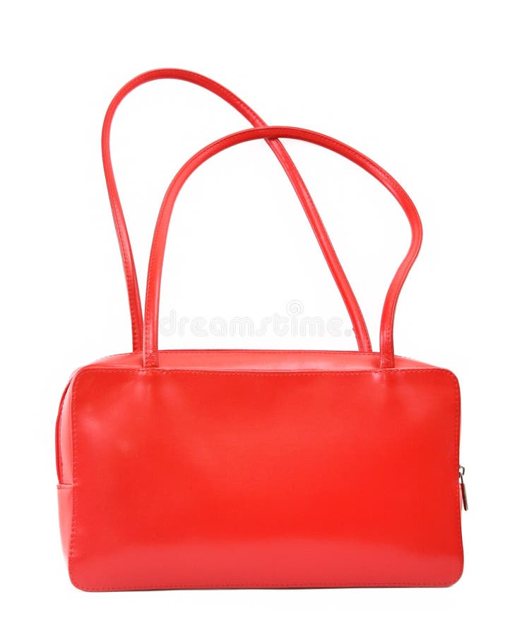 Red Leather Handbag stock image. Image of handbag, leather - 4514067