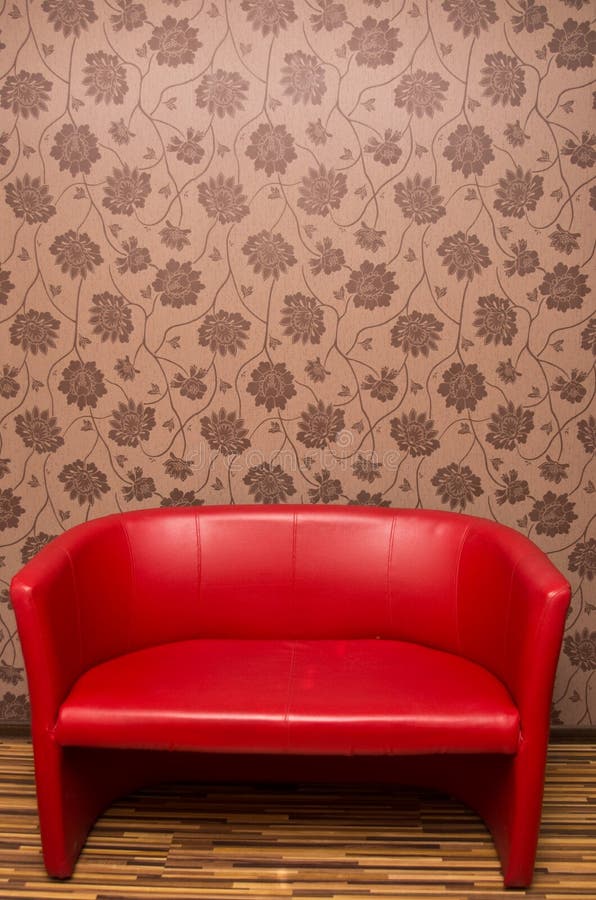 Vintage red sofa. stock image. Image of vintage, furniture - 2166341