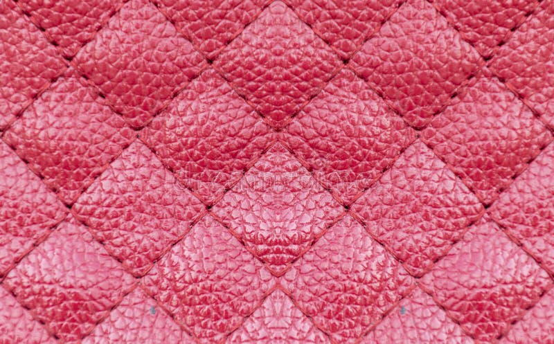Red Leather Surface Square Pattern Stock Image - Image of material ...