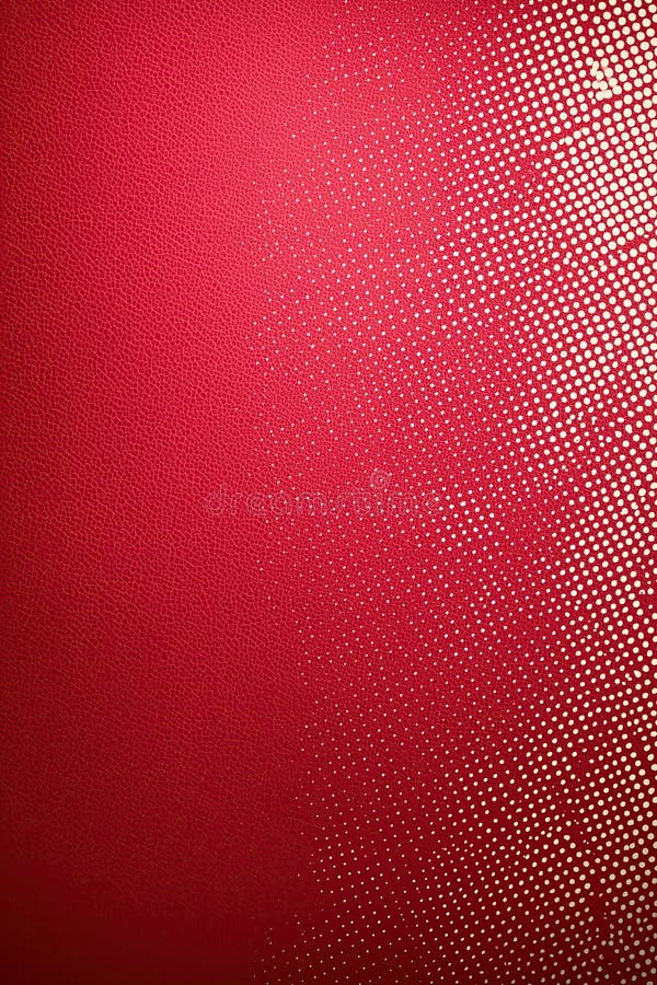 Red Leather Texture Fading into Halftone Dots Pattern Stock ...