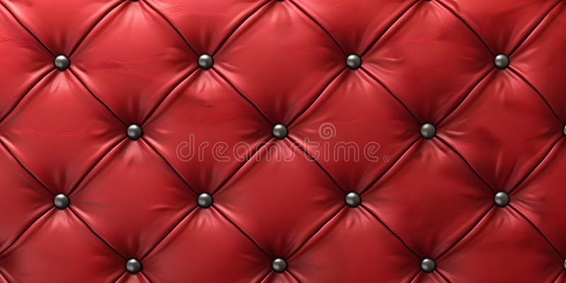 Red Leather Upholstery Texture with Buttons Stock Illustration ...