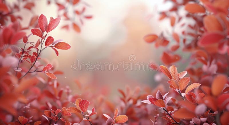 Red Leaves in Soft Light stock image. Image of scenic - 328213227
