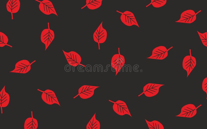 Red Leaves Vector Background for Web and Print Stock Vector ...