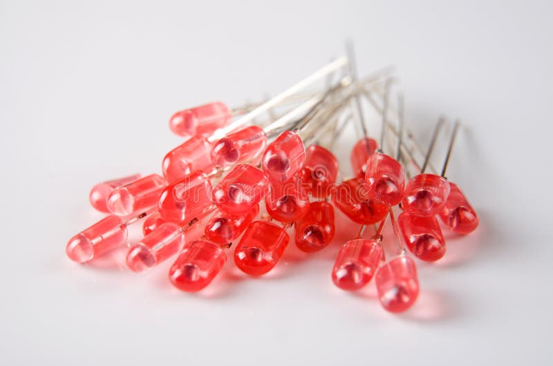 Red led stock image. Image of emitting, white, light - 37810209