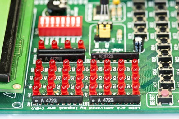 Small Leds for Circuit Board Stock Photo - Image of circuit, resistor ...