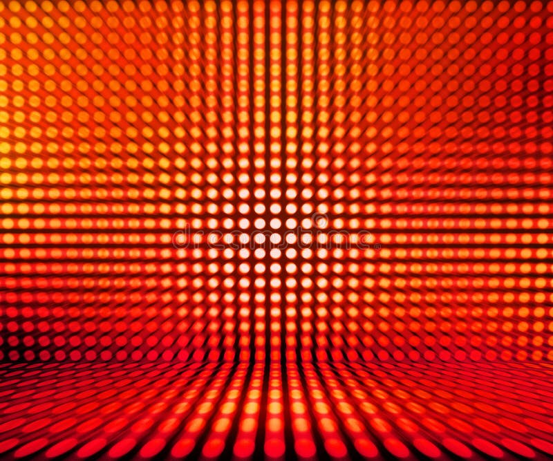 Red Leds Light Stage Background Stock Illustration - Illustration of ...