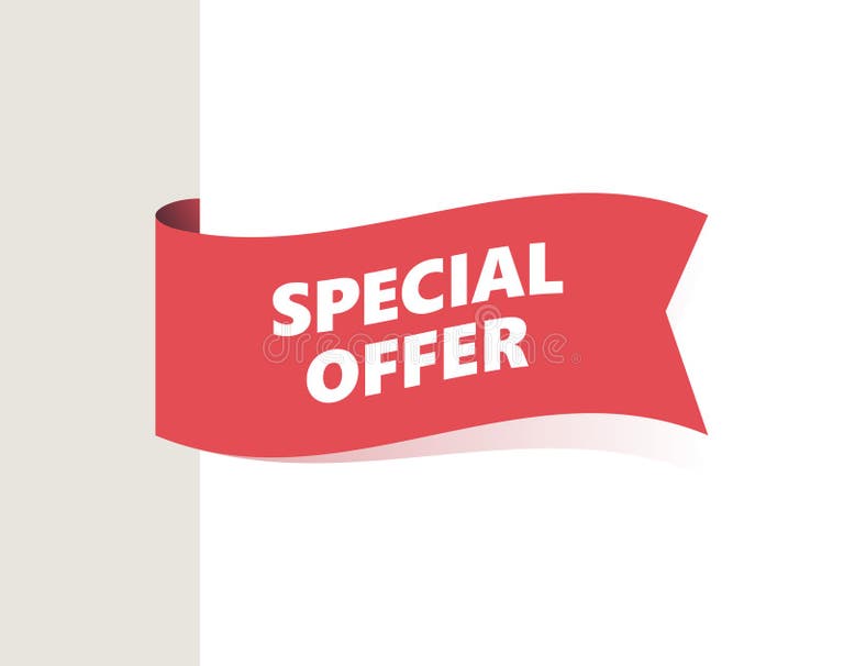 Red Left Tag, Waving Flag with Shadow Stock Vector - Illustration of ...