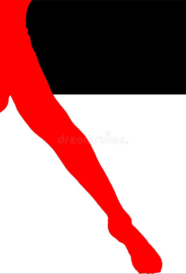 Leg Silhouette stock illustration. Illustration of stylish - 7572810