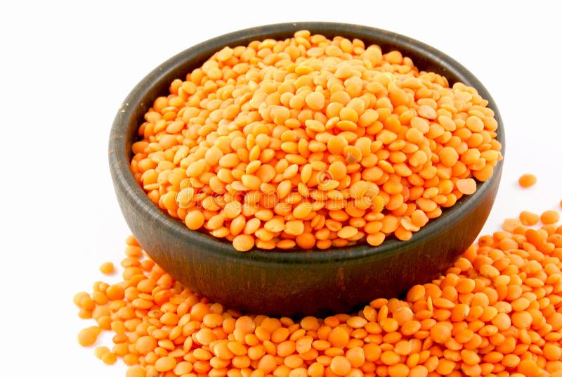 Red lentil stock photo. Image of superfood, legume, isolated - 14150698