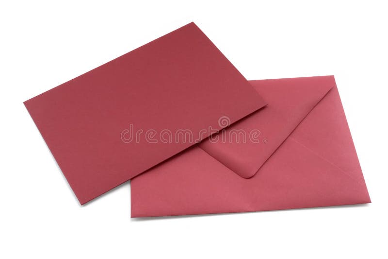Red paper envelope stock photo. Image of correspondence - 5028428