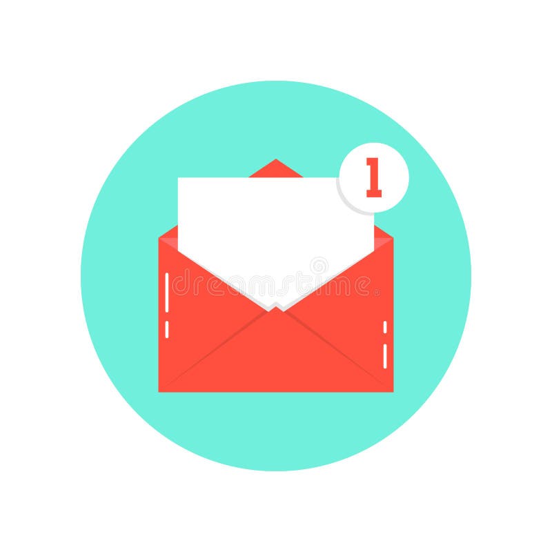 Red Letter Notification Green Circle Stock Illustrations – 12 Red ...