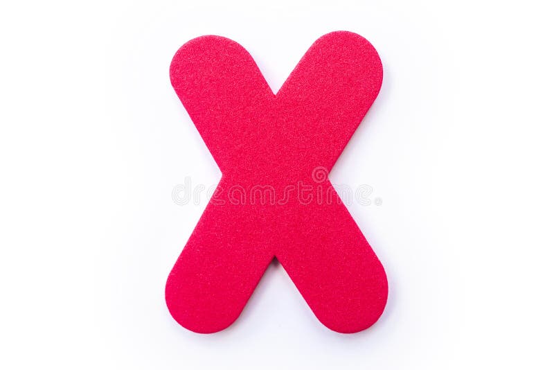 Red Letter X stock image. Image of studying, colorful - 119291237