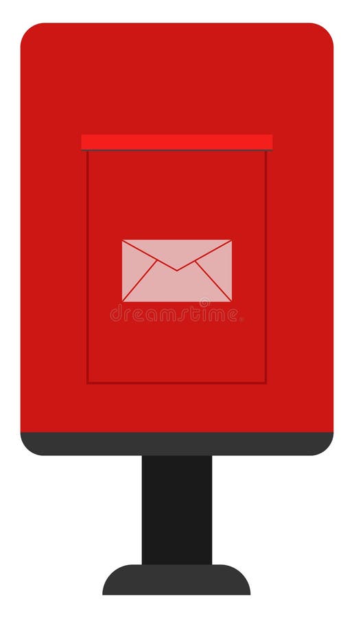 Isolated Red Letterbox Stock Illustrations – 893 Isolated Red Letterbox ...