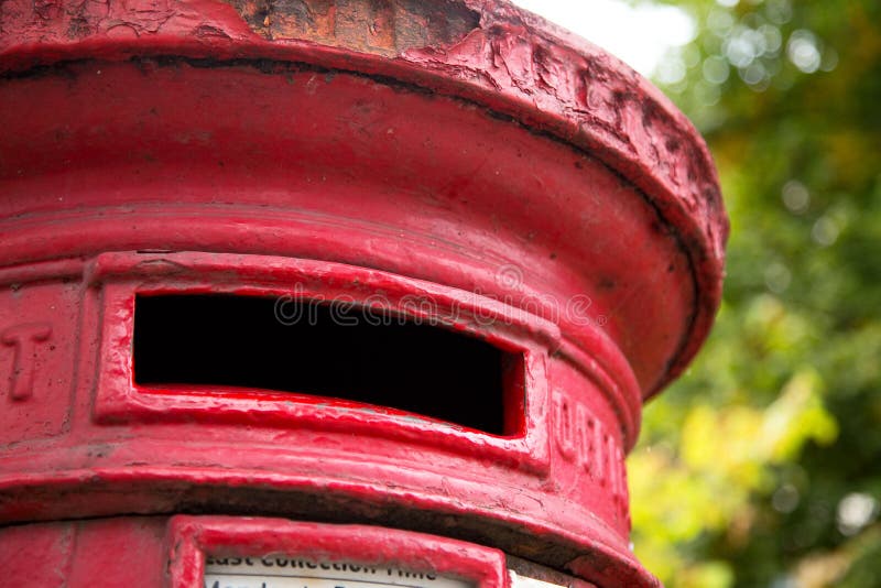 Red letterbox stock photo. Image of english, postoffice - 44253888