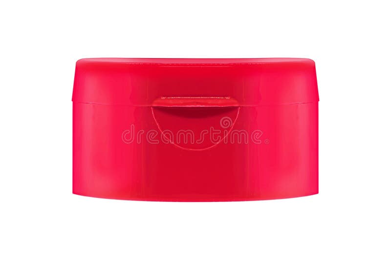 Red Lid Locked Isolated for Mockup Stock Image - Image of concept ...