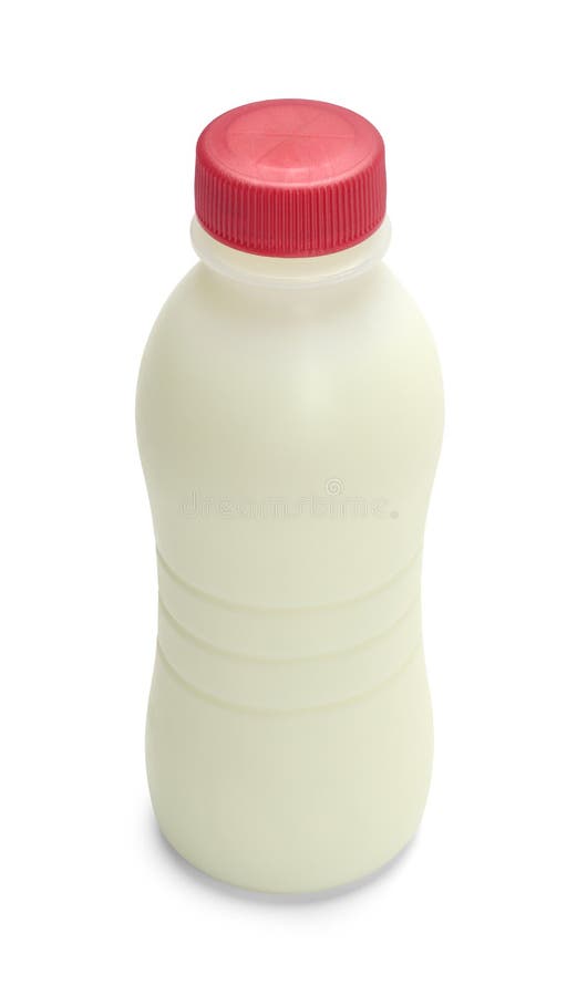 Red Lid Milk Bottle stock photo. Image of milk, lifestyle - 76066066