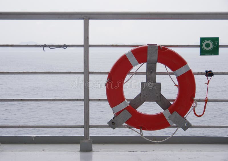 Red life buoy stock photo. Image of float, rescue, ship - 26249282