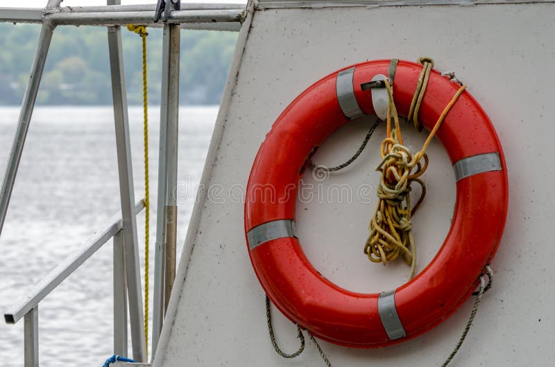 Red Life Preserver Mounted Boat Stock Photos - Free & Royalty-Free ...