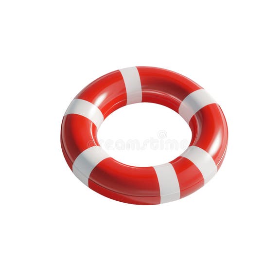 Red Life Preserver Ring Safety Floatation Device Stock Photo ...