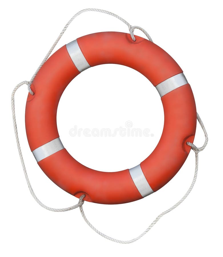 Lifebuoy isolated on white stock image. Image of lifeguard - 99189151
