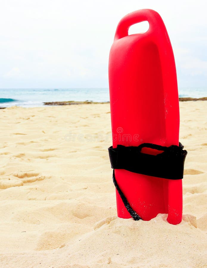 Red lifeguard tube stock image. Image of sandy, rescue - 49755067