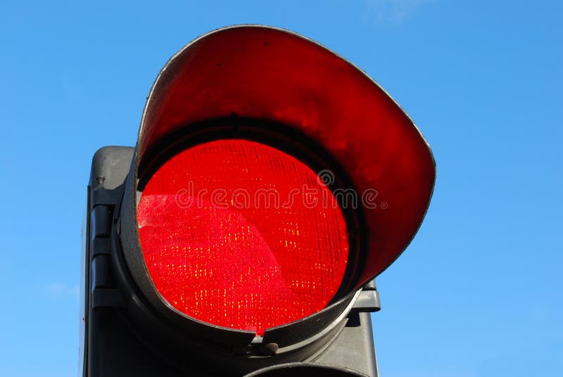 Red light stock photo. Image of isolated, transport, blue - 12958390