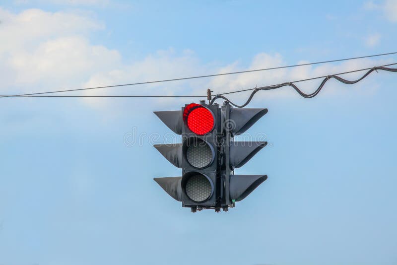 Red light stock image. Image of view, hang, three, metal - 29399189