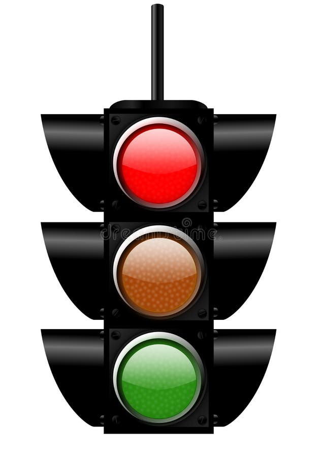 Red Light stock illustration. Illustration of regulate - 6363378